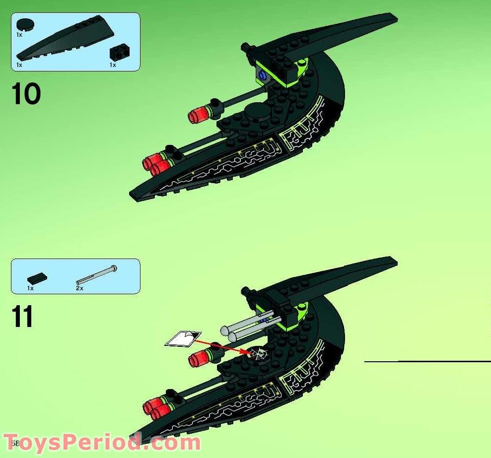 LEGO 7646 ETX Alien Infiltrator Instructions and Parts List