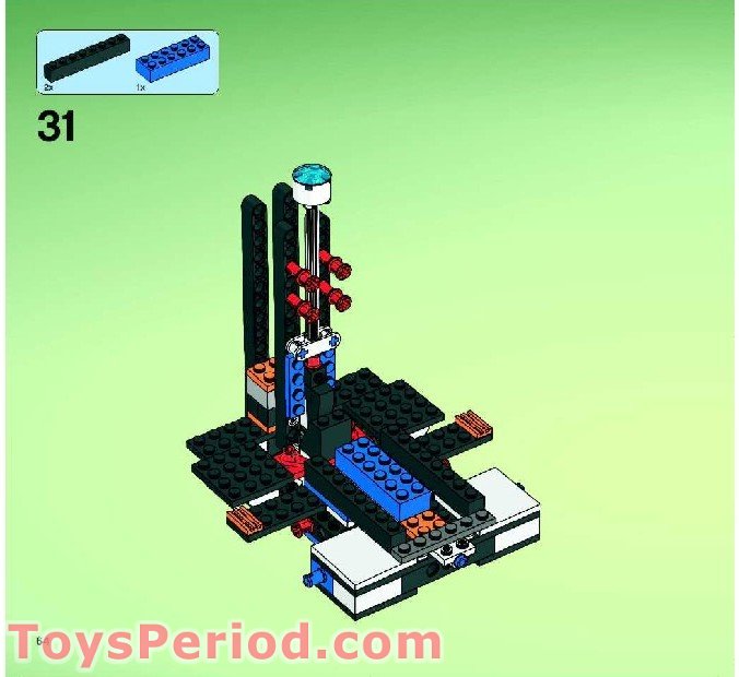 LEGO 7644 MX-81 Hypersonic Operations Aircraft Instructions and Parts List