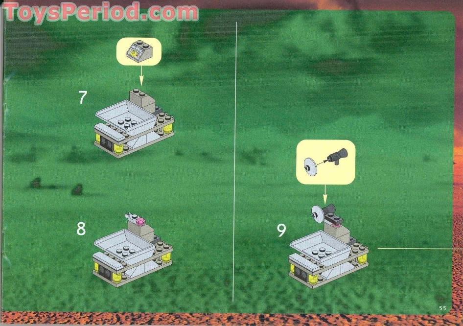 LEGO 7316 Excavation Searcher Instructions and Parts List