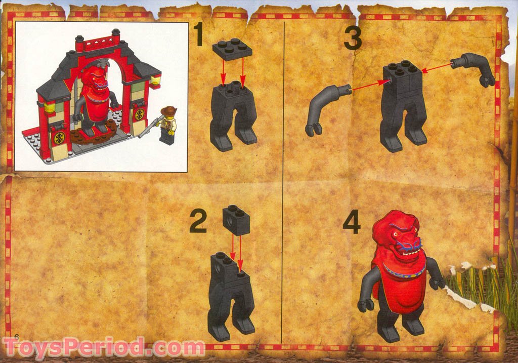 LEGO 7413 Passage of Jun-Chi Instructions and Parts List