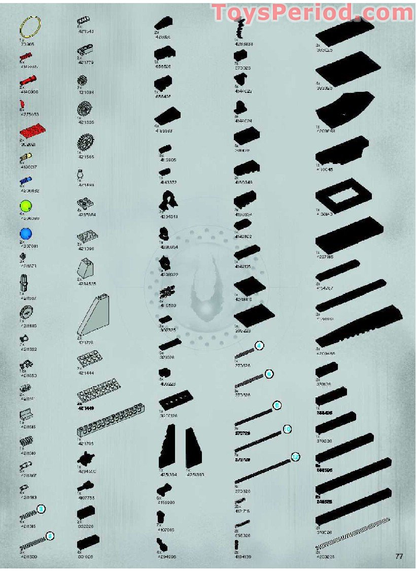 LEGO 8624 Race for the Mask of Life Instructions and Parts List