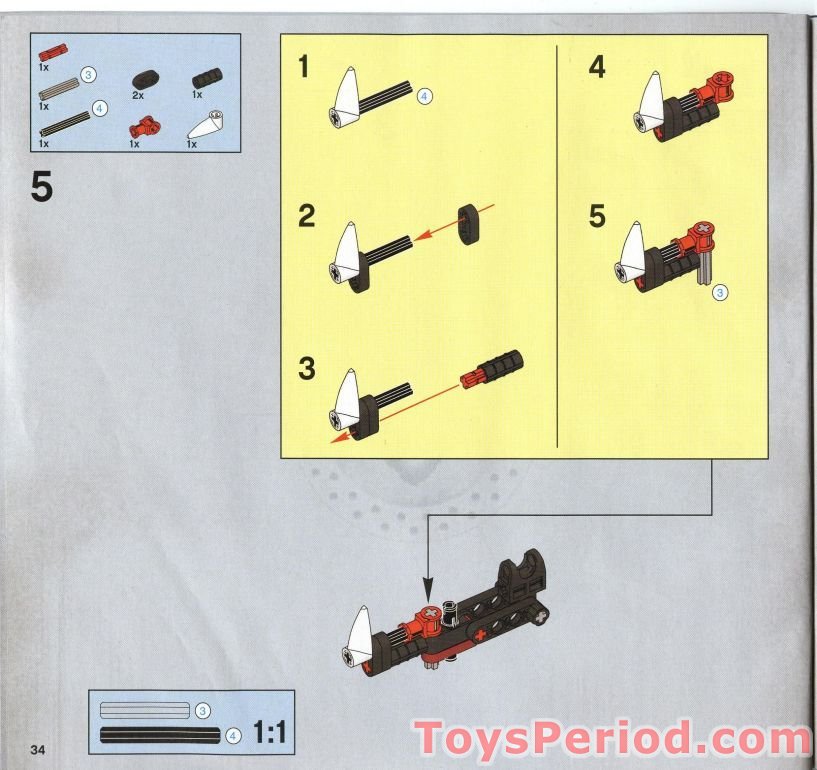 LEGO 8764 Vezon and Fenrakk Instructions and Parts List