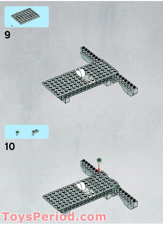 LEGO 8019 Republic Attack Shuttle Instructions and Parts List