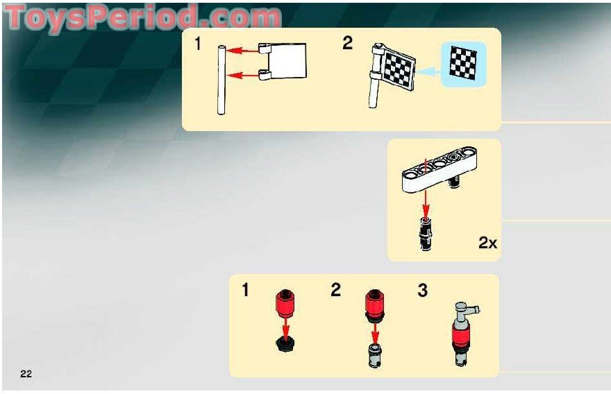 LEGO 8125 Thunder Raceway Instructions and Parts List