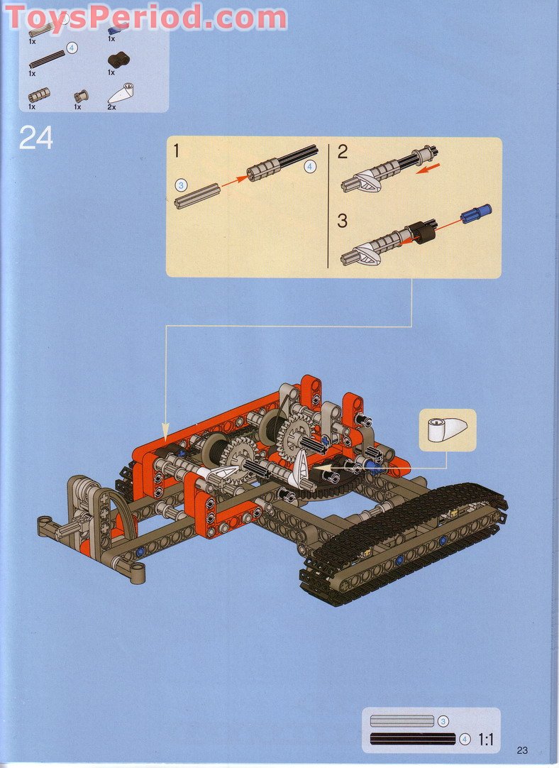 LEGO 8288 Crawler Crane Instructions and Parts List