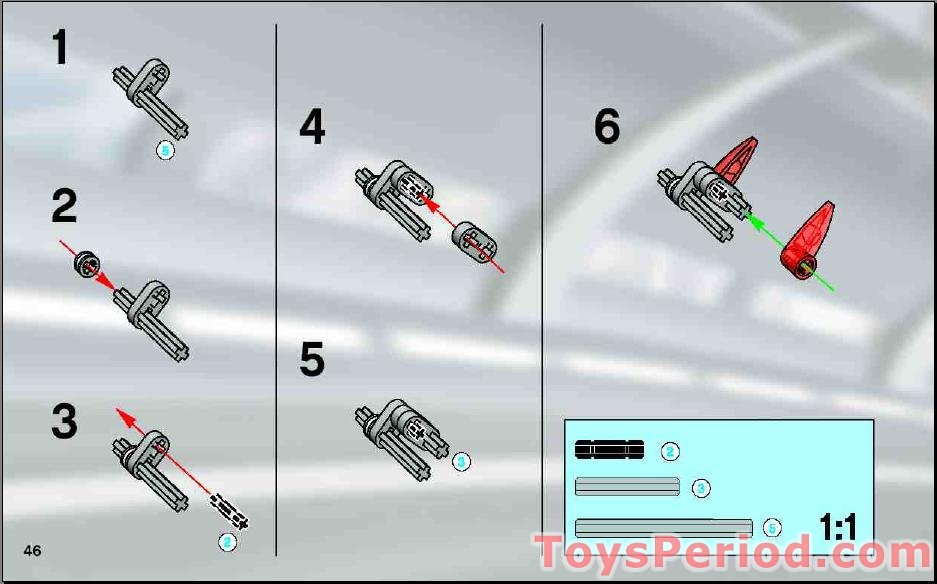 LEGO 8355 H.O.T. Blaster Bike Instructions and Parts List