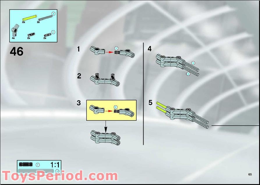 LEGO 8366 Supersonic RC Instructions and Parts List