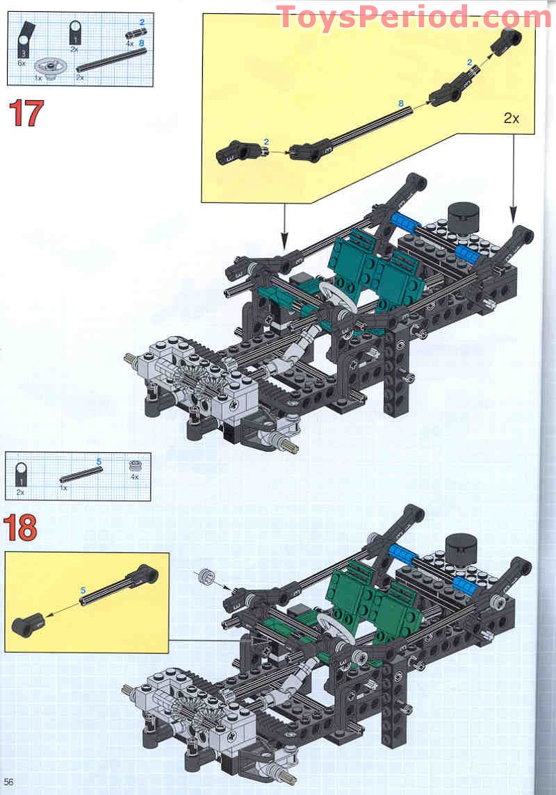 LEGO 8428 Turbo Command Instructions and Parts List