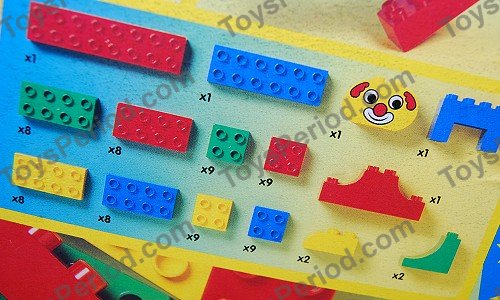 LEGO 1734 Large Clown Bucket Set Parts List