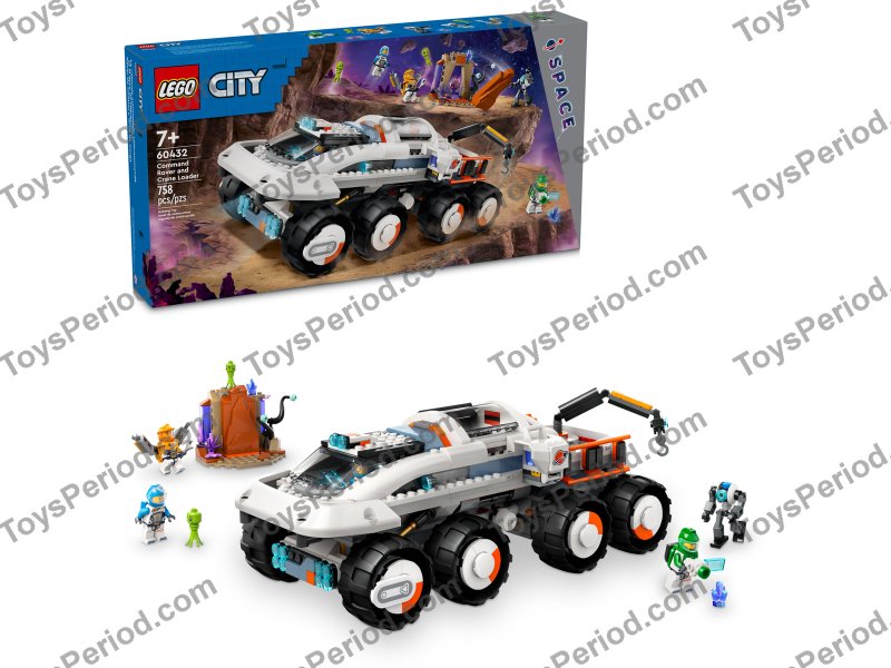 LEGO 60432 Command Rover and Crane Loader Set Parts List