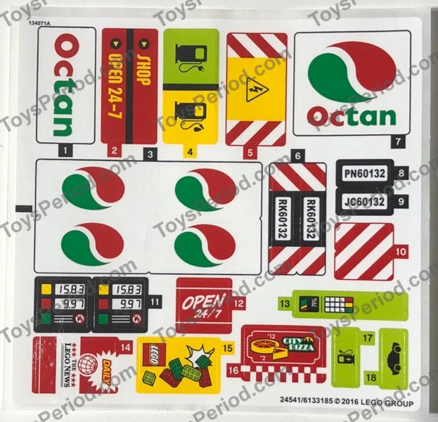 LEGO Sets with Part 60132stk01b Sticker Sheet for Set 60132 - North ...