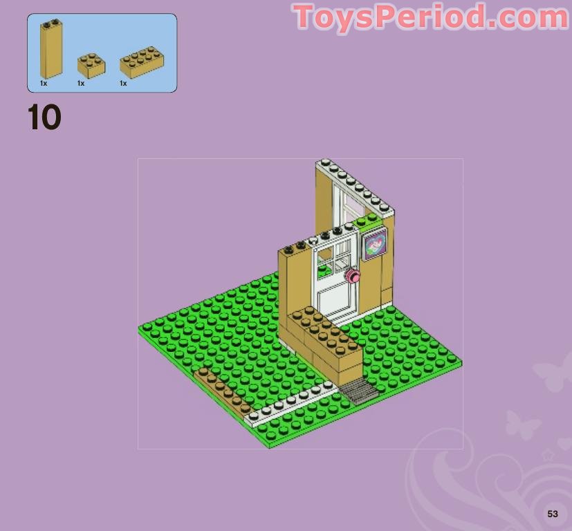 LEGO 3188 Heartlake Vet Instructions and Parts List