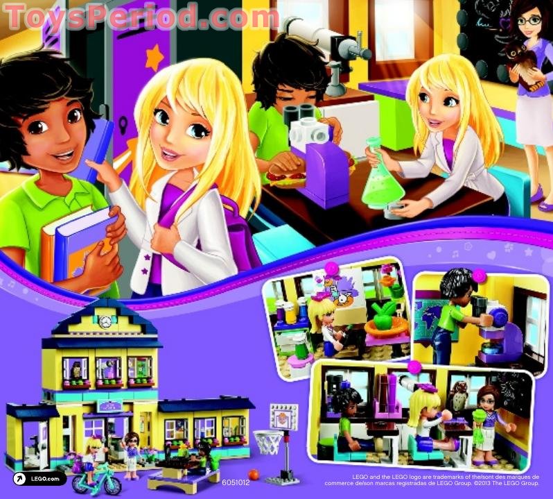 LEGO 41005 Heartlake High Instructions and Parts List