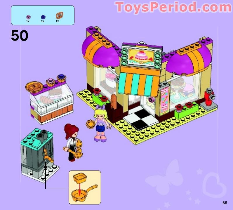 LEGO 41006 Downtown Bakery Instructions and Parts List
