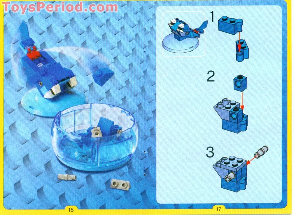 LEGO 4339 Aqua Pod Instructions and Parts List