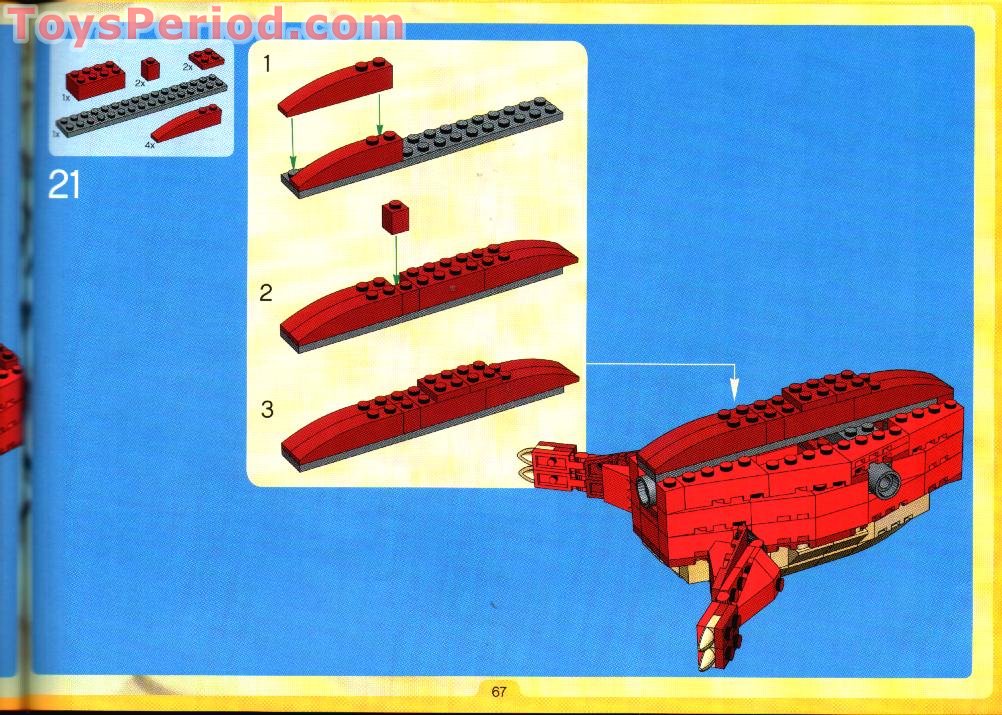 LEGO 4507 Prehistoric Creatures Instructions and Parts List