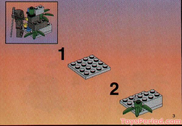 LEGO 6033 Treasure Transport Instructions and Parts List