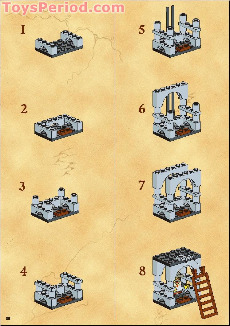 LEGO 6096 Bull's Attack Instructions and Parts List