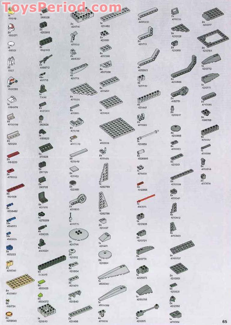 LEGO 7671 AT-AP Walker Instructions and Parts List
