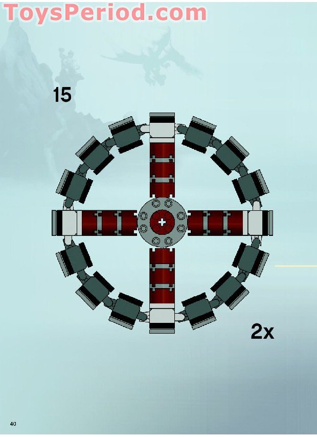 LEGO 7041 Troll Battle Wheel Instructions and Parts List
