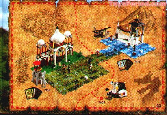 LEGO 7410 Jungle River Instructions and Parts List