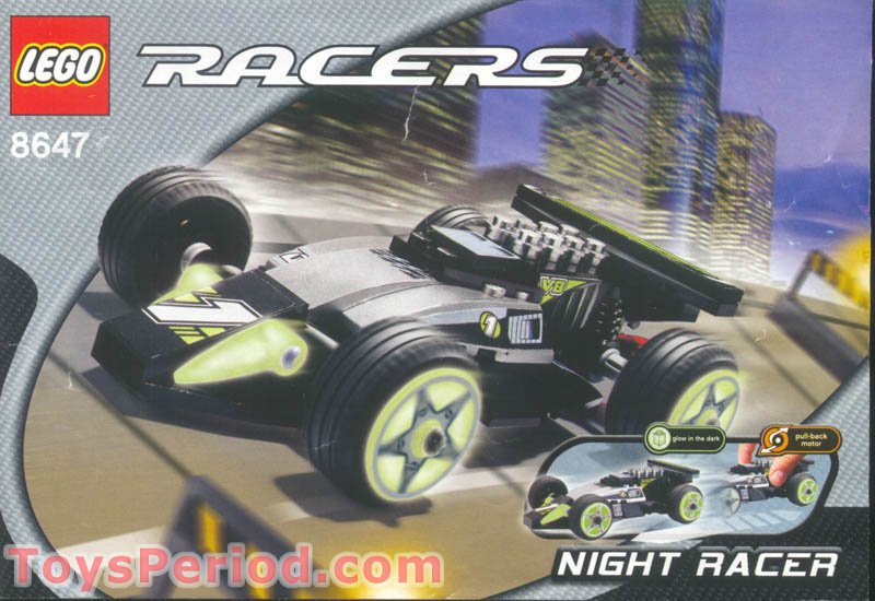 LEGO 8647 Night Racer Instructions and Parts List
