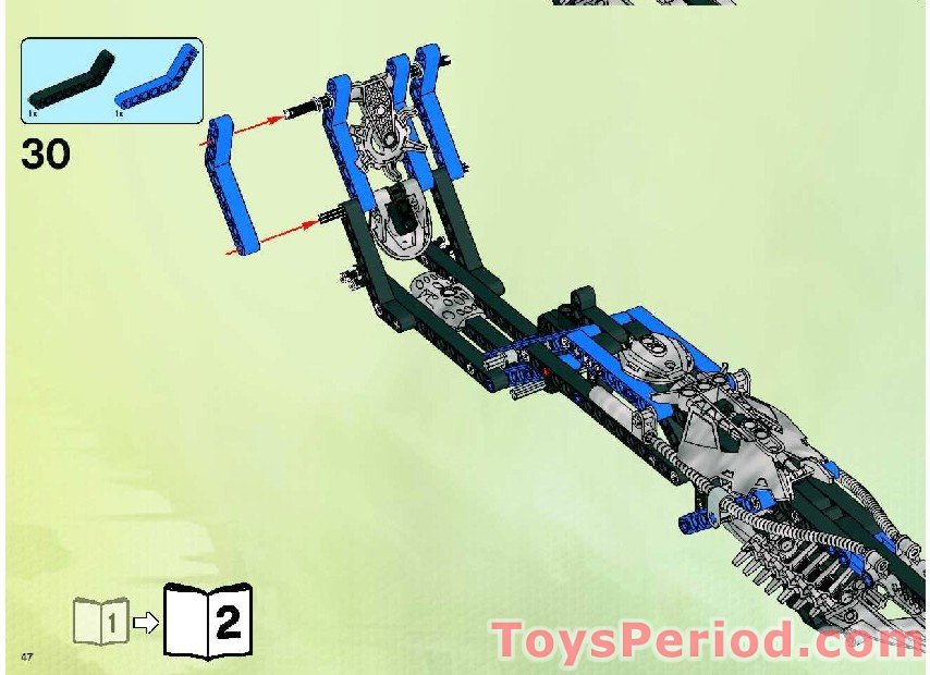 LEGO 8942-2 Jetrax T6 Limited Edition Instructions and Parts List
