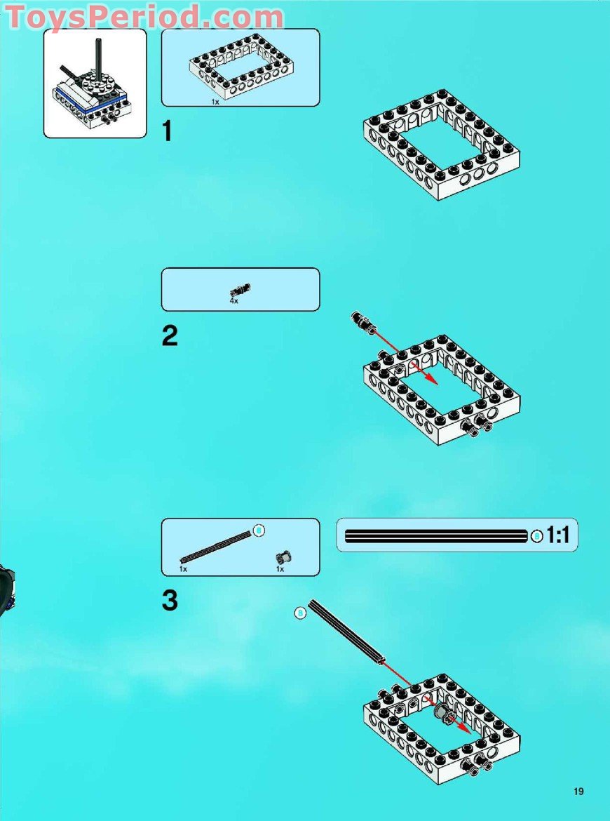 LEGO 8118 Hybrid Rescue Tank Instructions and Parts List