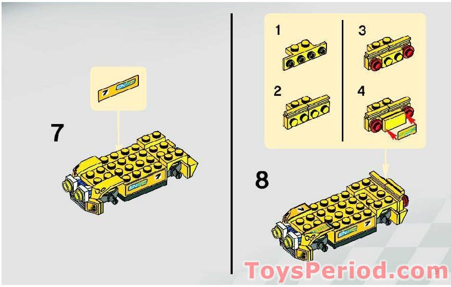 LEGO 8124 Ice Rally Instructions and Parts List