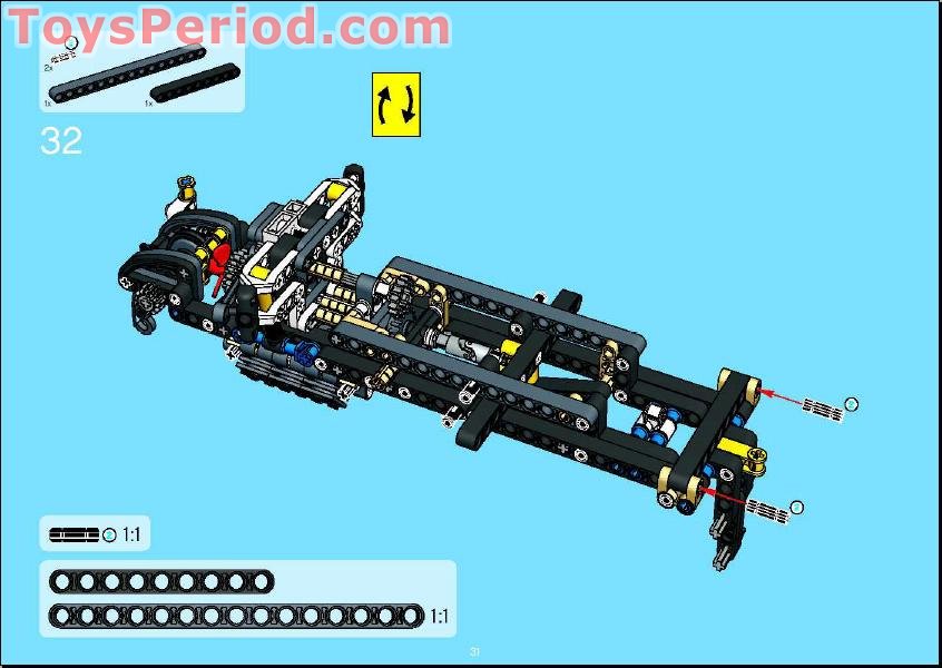 LEGO 8435 4wd Instructions and Parts List