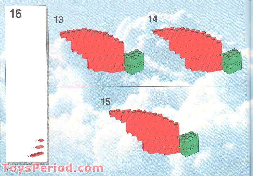 LEGO 3724 LEGO Dragon Instructions and Parts List