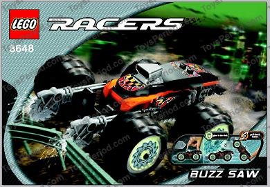LEGO 8648 Buzz Saw Instructions and Parts List