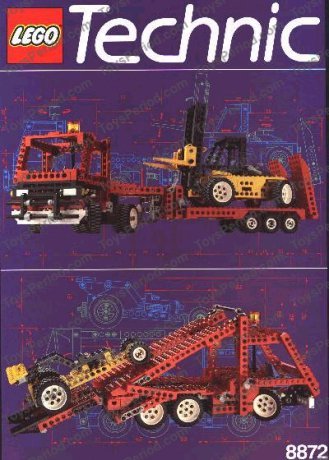 LEGO 8872 Forklift Transporter Instructions and Parts List
