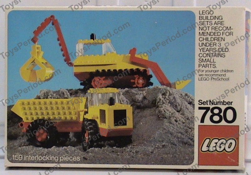 LEGO 780 Road Construction Set Parts List