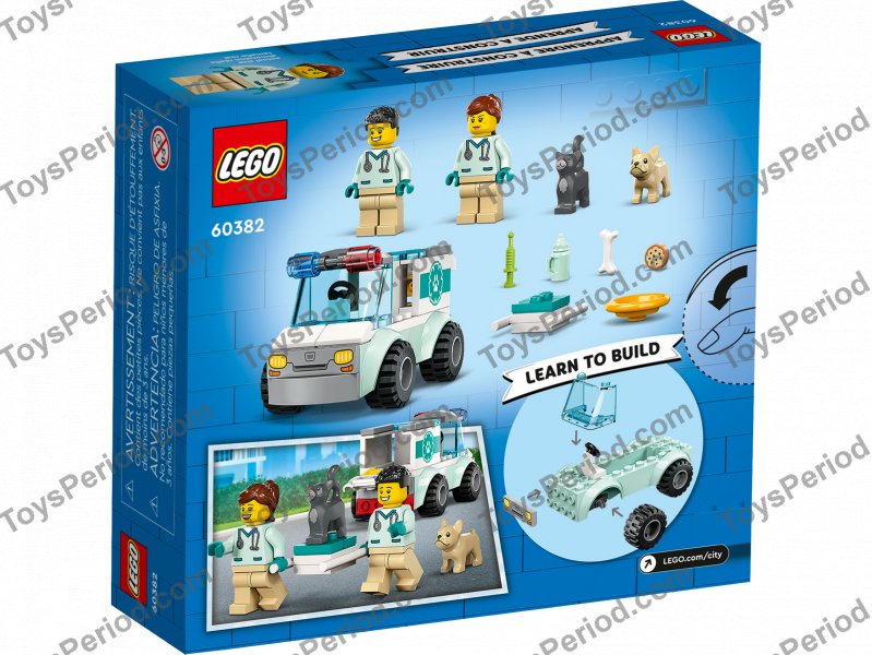 LEGO 60382 Vet Van Rescue Set Parts List