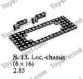 LEGO 1113 Motor Frame and Couplers Set Parts List