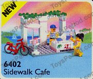 LEGO 6402 Sidewalk Cafe Instructions and Parts List