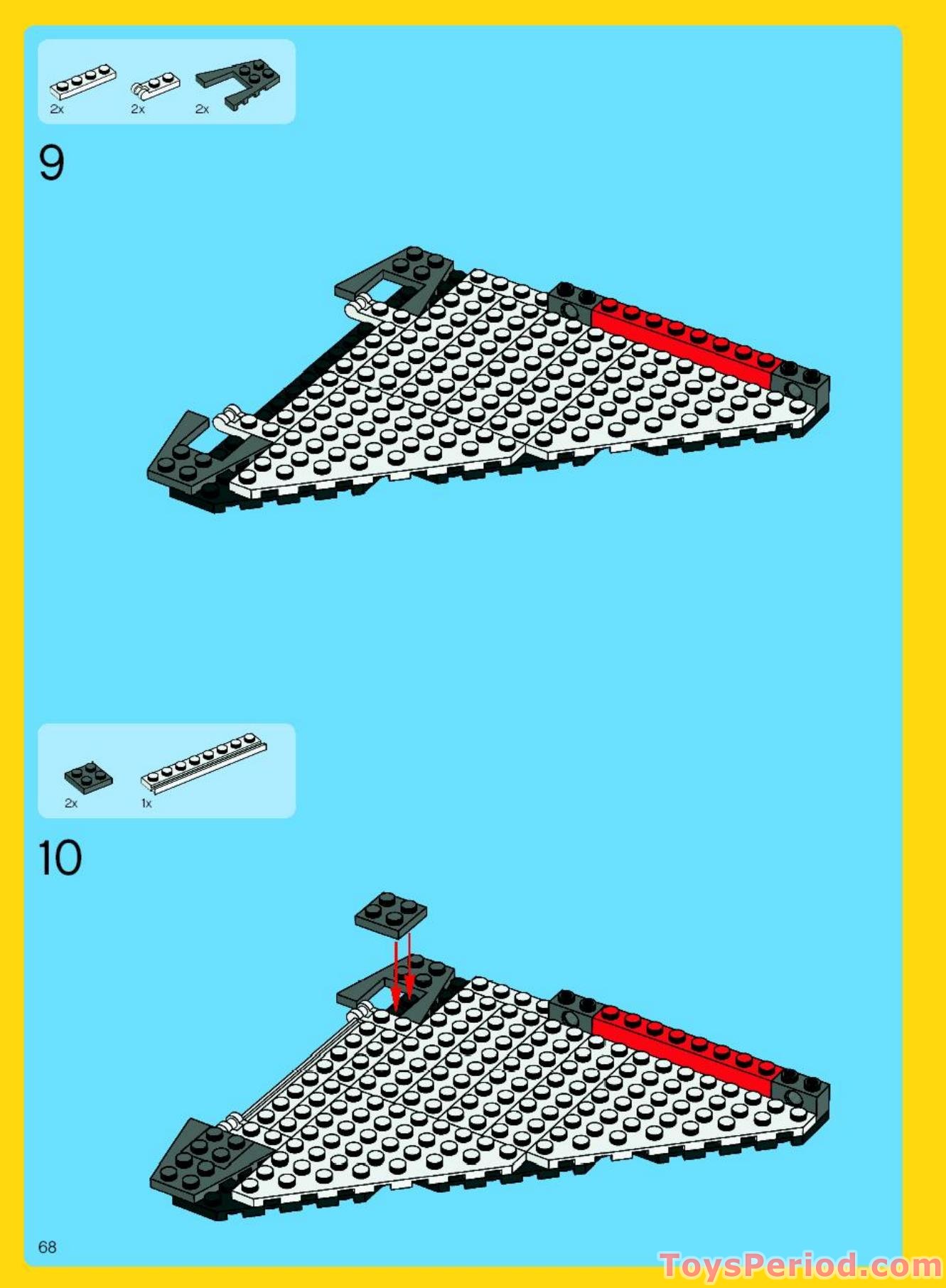 LEGO 5892 Sonic Boom Instructions and Parts List