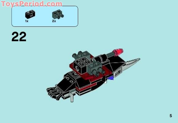 LEGO 70000 Razcal's Glider Instructions and Parts List