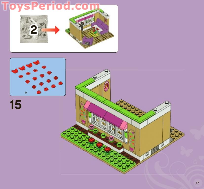 LEGO 3315 Olivia's House Instructions and Parts List