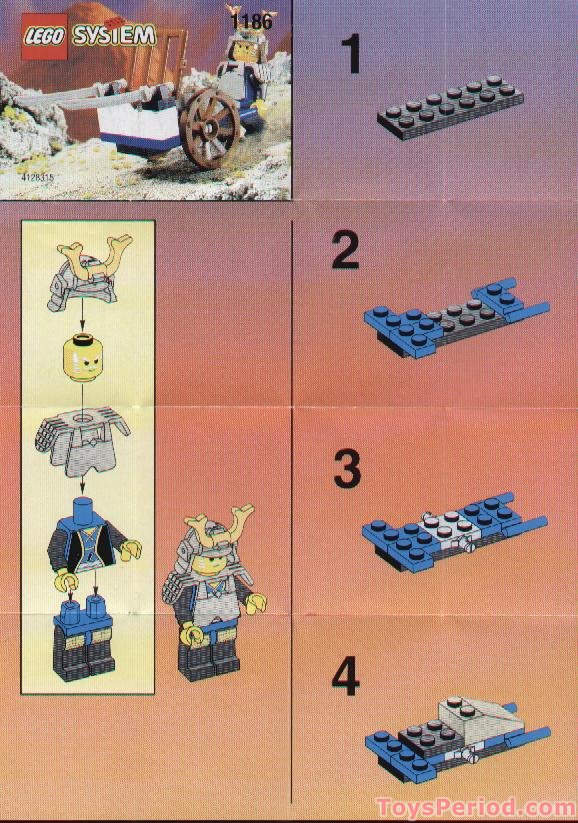 LEGO 1186 Mini Siege-Cart Ninja Instructions and Parts List