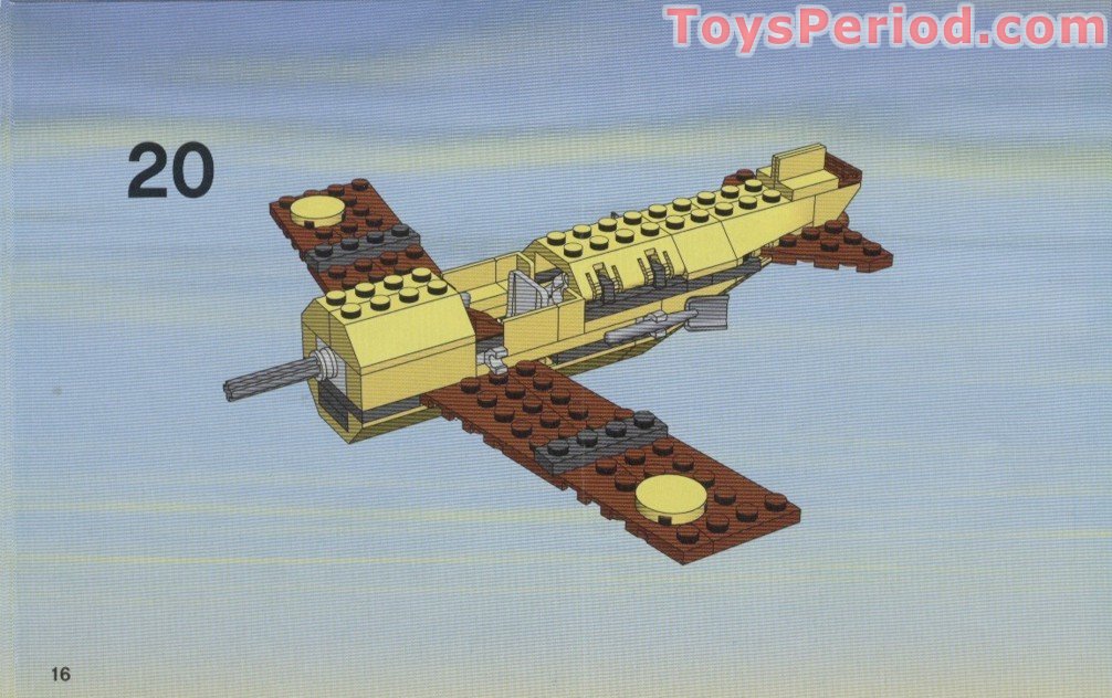 LEGO 4778 Desert Biplane Instructions and Parts List