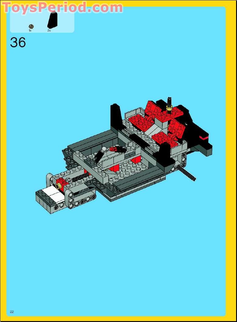 LEGO 4896 Roaring Roadster Instructions and Parts List