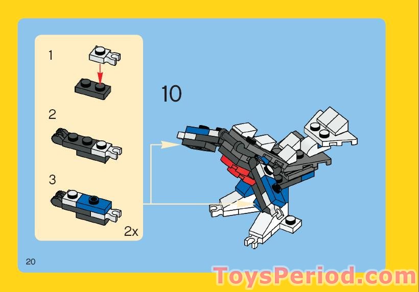 LEGO 4917 Mini Robots Instructions and Parts List