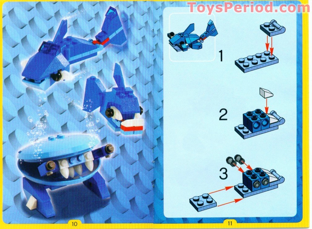 LEGO 4339 Aqua Pod Instructions and Parts List