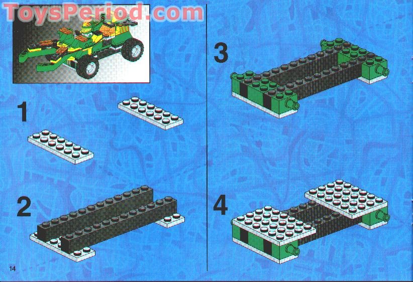 LEGO 6713 Grip 'n' Go Challenge Instructions and Parts List