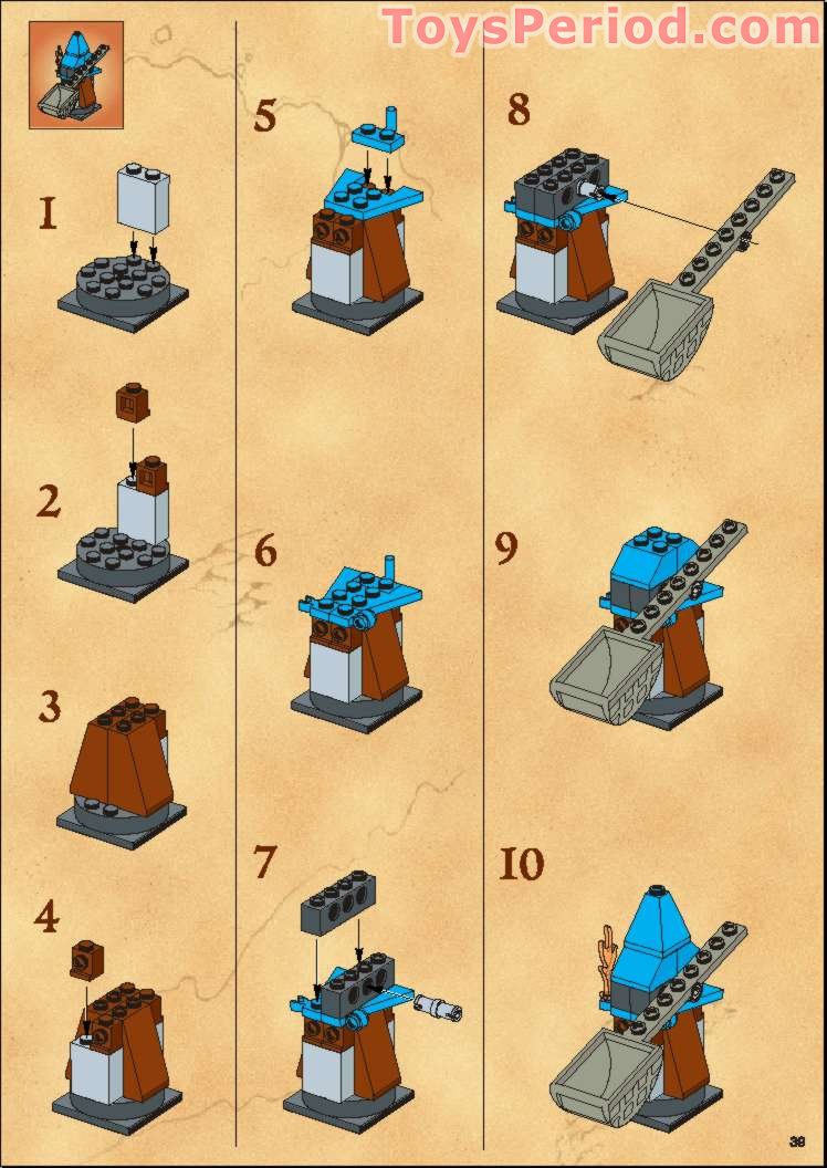 LEGO 6098 King Leo's Castle Instructions and Parts List
