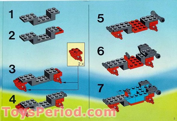 LEGO 6551 Checkered Flag 500 Instructions and Parts List