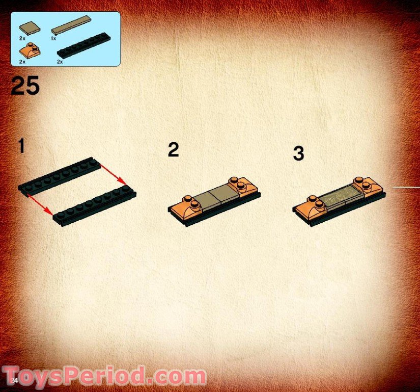 LEGO 7621 Indiana Jones and the Lost Tomb Instructions and Parts List