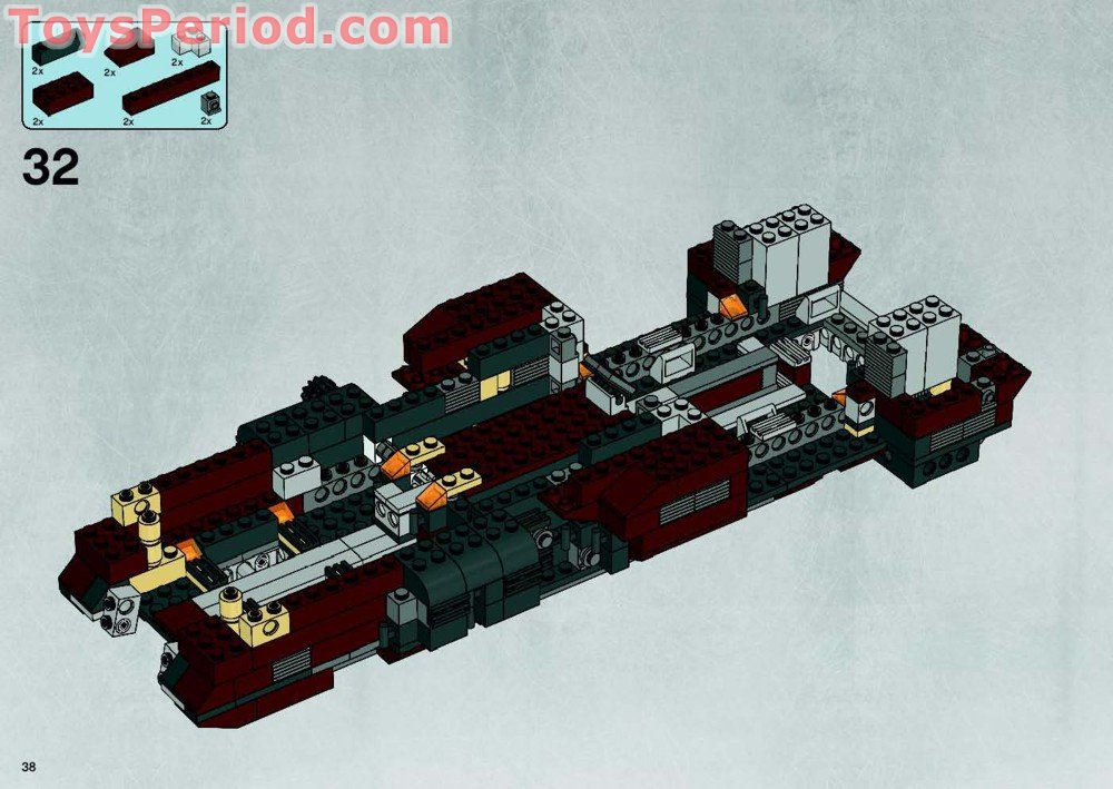 LEGO 7662 Trade Federation MTT Instructions and Parts List